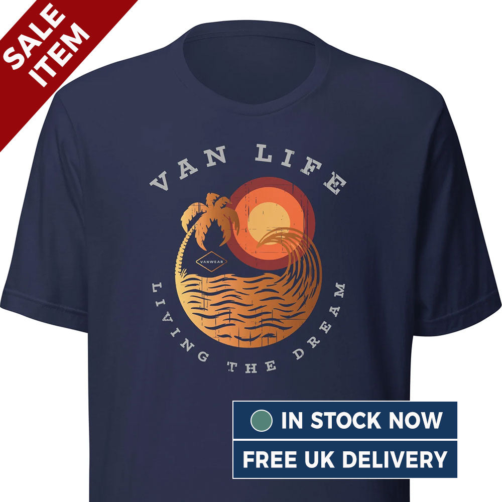 [EXTRA SMALL] Vanwear Van Life T-Shirt - Sunset Wave - (FREE Next Day ...