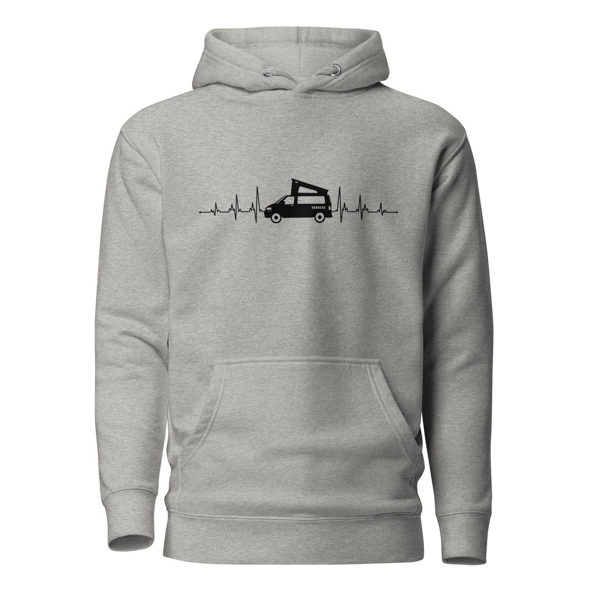 Vanwear VW T5 T6 Heartbeat Unisex Campervan Hoodie – Vanwear UK